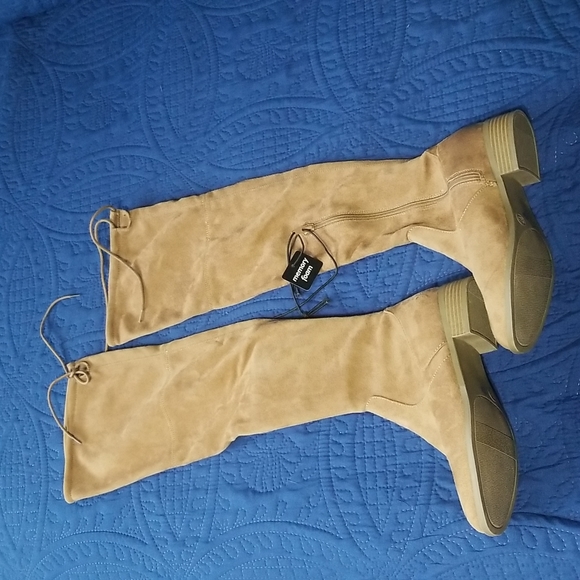 Ana Pixie | Shoes | Ana Pixi Taupe Over The Knee Boots | Poshmark